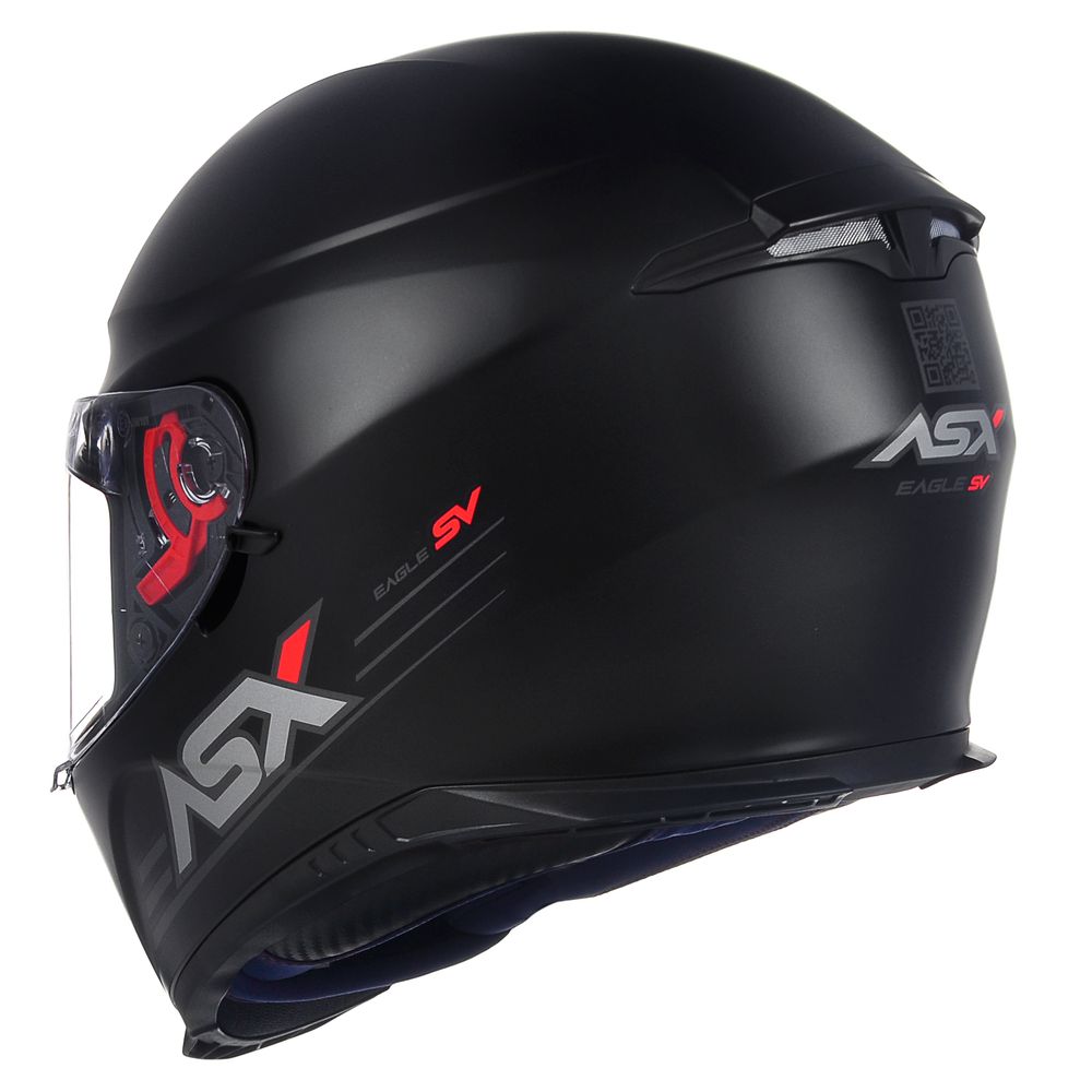 CAPACETE ASX EAGLE SV SOLID FOSCO PRETO - ASX